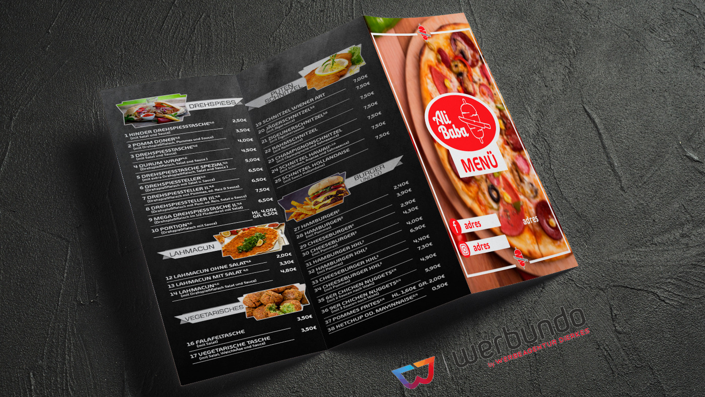 Ben, profesyonel menü,katalog,broşür tasarımı yaparım - saracgrafik ...