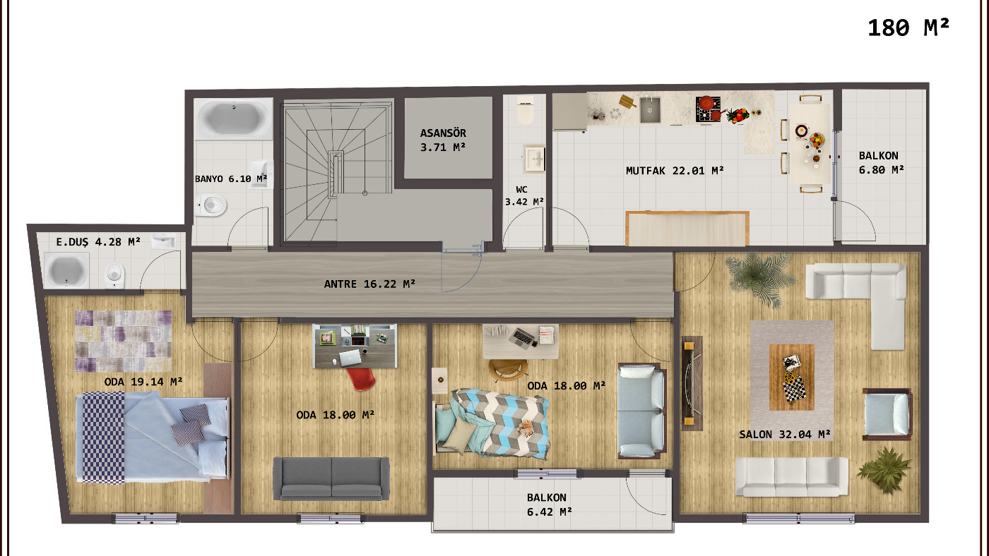 Ben, mimari plan,modelleme,render kat ve vaziyet planı hazırlarım - kubraergil | Bionluk