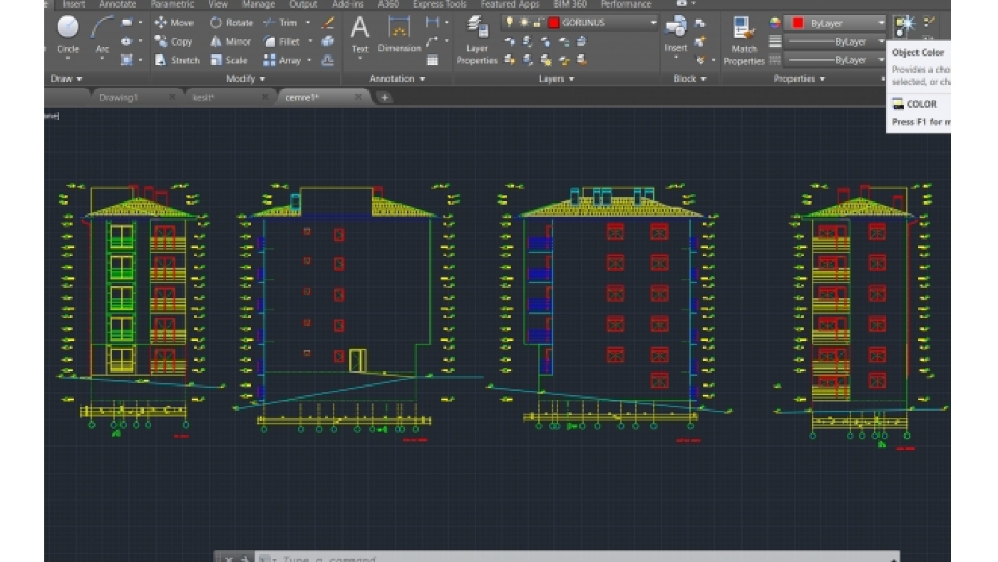 Ben, autocad'de mimari uygulama projesi ve avan proje çizebilirim ...