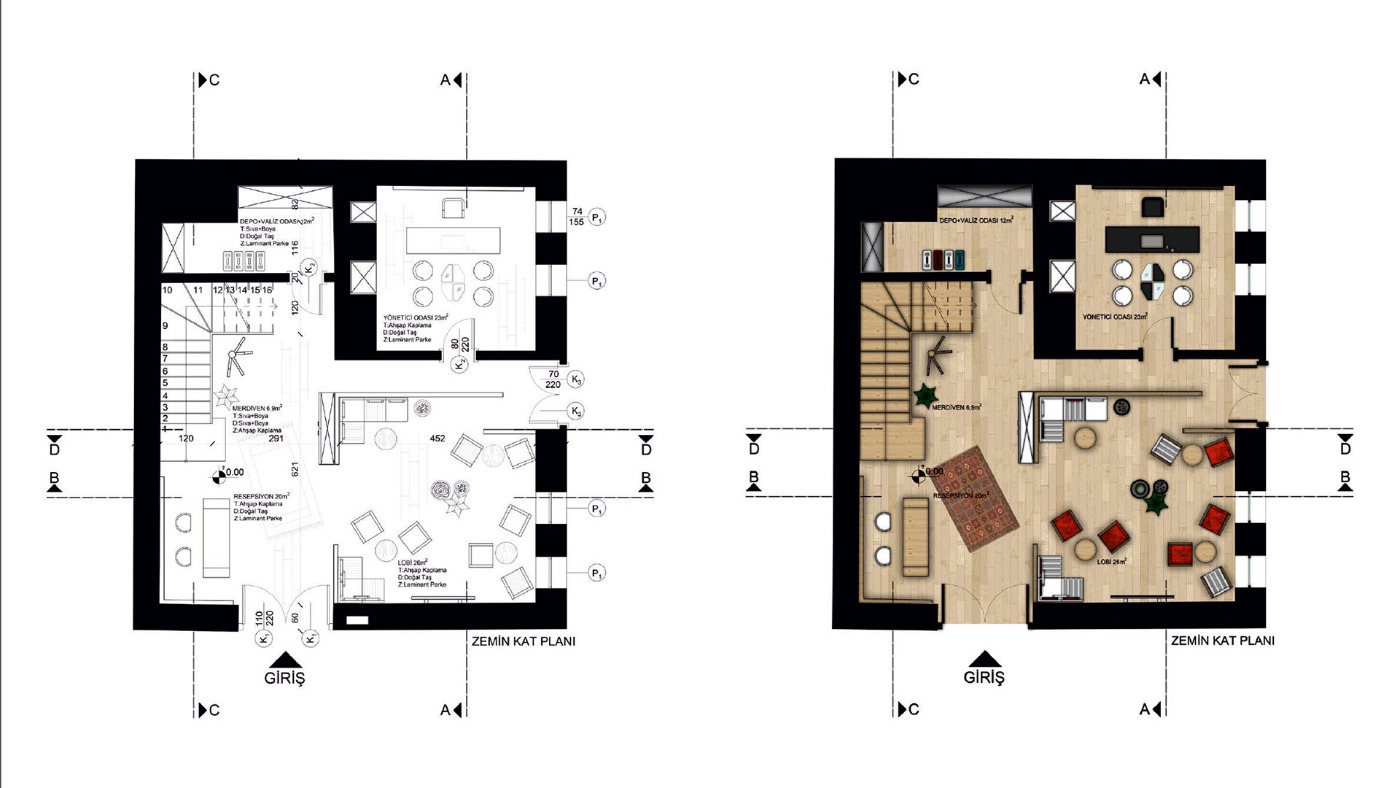Ben, 2d mimari plan , kesit vb. renklendirebilirim - burcuguven | Bionluk
