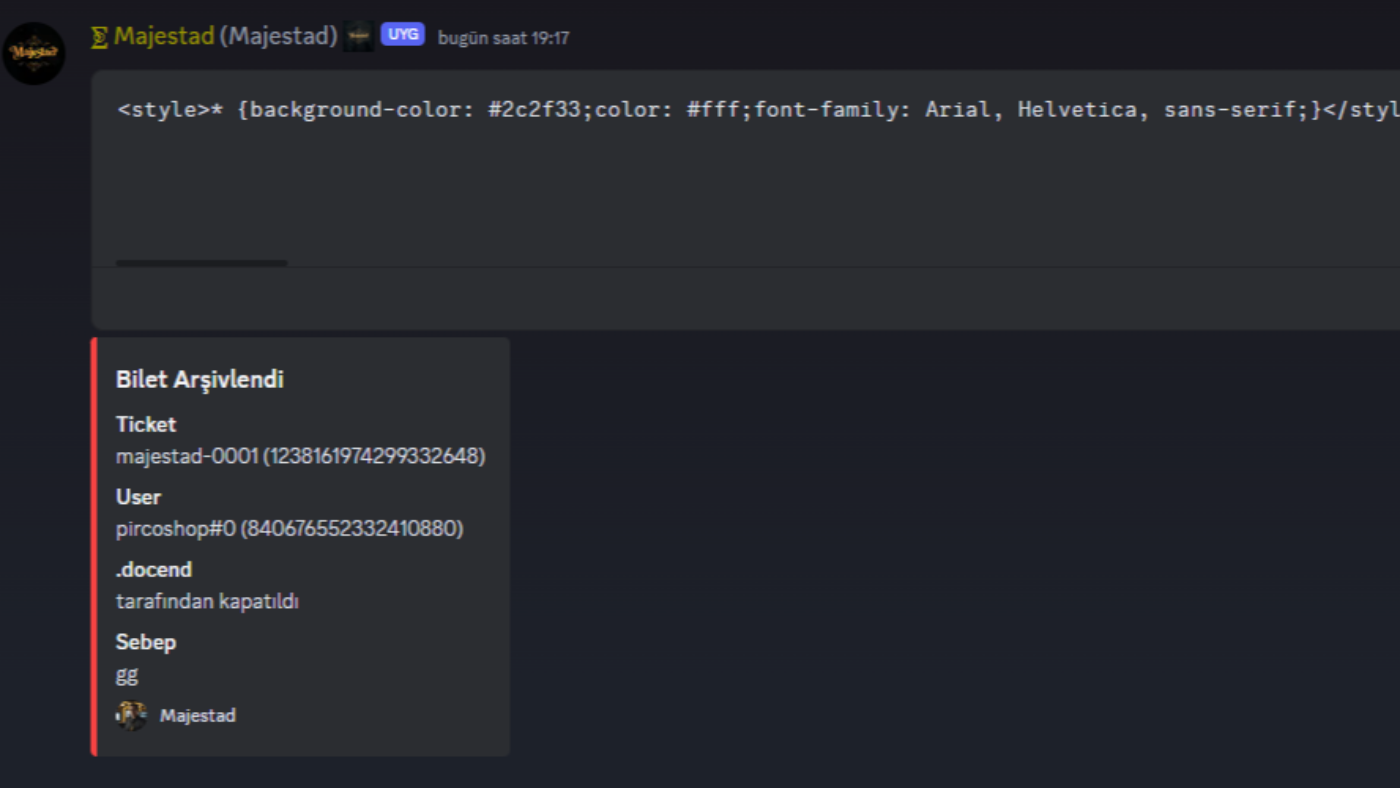 Satıyorum Private Gelişmiş Discord V13 Slash Bot